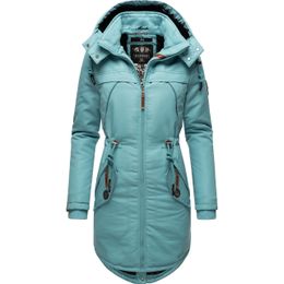 Marikoo Damen Wintermantel "Kamii", blau, Gr. XS, Oberstoff: 100% Nylon. Futter: 100% Polyester. Wattierung: 100% Polyester. &Auml;rmelfutter: 100%