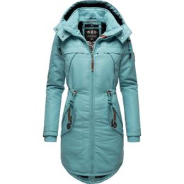 Marikoo Damen Wintermantel "Kamii", blau, Gr. S, Oberstoff: 100% Nylon. Futter: 100% Polyester. Wattierung: 100% Polyester. &Auml;rmelfutter: 100%