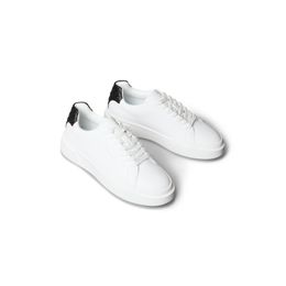 Damen Sneaker "CHUNKY CUPS LACE LTH BT AOP WN", Calvin Klein Jeans, Gr. 39, schwarz-wei&szlig;, Leder, Lederimitat, unifarben mit Farbeinsatz, Schuhe,