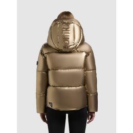 Khujo Damen Steppjacke "DEVINA2 SHINY"gold, Gr. S, gl&auml;nzend, unifarben, Steppware, Obermaterial: 100% Polyester. Futter: 100% Nylon. Wattierung: 100%
