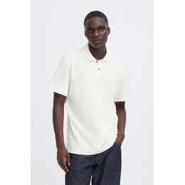 Blend Herren Poloshirt "BHABDO POLO S/S", wei&szlig;, Gr. S, unifarben, Jersey, Obermaterial: 100% Baumwolle, Shirts, mit klassischem Polokragen, aus