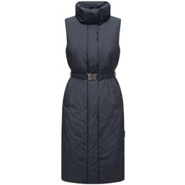 Navahoo Damen Longweste "Abendlied XIV", blau, Gr. XS, Obermaterial: 100% Polyester; Innenfutter: 100% Polyester; Wattierung: 100% Polyester, Westen,