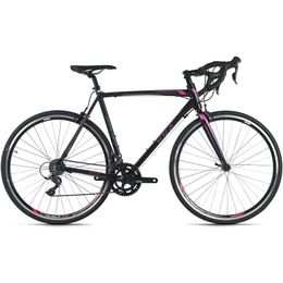WYLD Rennrad "WYLD Rennrad 28'' Whirlwind 100 16 G&auml;nge", 58cm, 28 Zoll (71,12cm) hinten: 28 Zoll (71,12cm)schwarz, Fahrr&auml;der