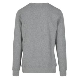 MisterTee Herren Rundhalspullover "MisterTee Courtside Sports EMB Light Crew Sweatshirt"erdgrau, Gr. M, mehrfarbig, 100% Baumwolle, Pullover