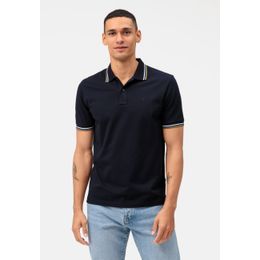 OLYMP Herren Poloshirt "OLYMP Casual Wirk, Regular Fit", blau, Gr. XXL, 100% Baumwolle, Shirts
