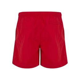 Urban Classics Herren Badeshorts "Urban Classics Herren Block Swim Shorts", rot, Gr. S, 100% Polyamid, Badehosen