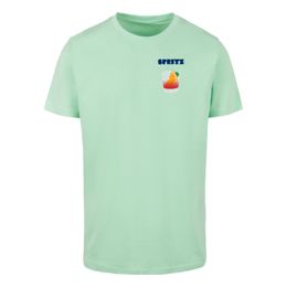 T-Shirt MisterTee "MisterTee Herren Vintage Spritz Tee", Jungen, Gr. S, neomint, 100% Baumwolle, unifarben, normal, Rundhals, Shirts T-Shirt