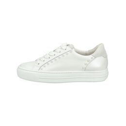 Paul Green Damen Plateausneaker "Paul Green Sneaker Glattleder", Gr. 40, wei&szlig;, Glattleder, Schuhe