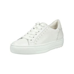 Paul Green Damen Plateausneaker "Paul Green Sneaker Glattleder", Gr. 40,5, wei&szlig;, Glattleder, Schuhe