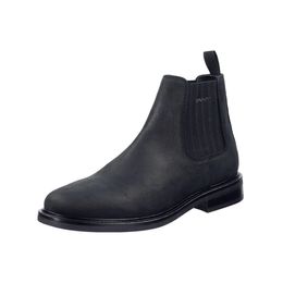 Gant Herren Stiefelette "Gant Stiefelette Leder/Textil", Gr. 42, schwarz, Leder, Textil, Schuhe