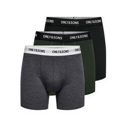 Only & Sons Only & Sons Boxer shorts male Grey, Green size XXL