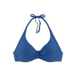 Sunseeker Damen B&uuml;gel-Bikini-Top "Fancy", blau, Gr. 40, Strukturmuster, Obermaterial: 92% Polyamid, 8% Elasthan. Futter: 100% Polyamid,