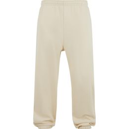 Urban Classics Herren Jogginghose "Urban Classics Fluffy Sweatpants"sandwei&szlig;, Gr. 5XL, unifarben, 70% Baumwolle, 30% Polyester, Hosen