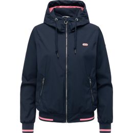 Funktionsjacke Ragwear "Oggie Sporty YOUMODO", Damen, Gr. M (38), navy, Obermaterial: 100% Polyester. Innenfutter: 100% Polyester, gerade h&uuml;ftlang, hoch geschlossener Ausschnitt, &Auml;rmel ohne &Auml;rmelschlitz Rippb&uuml;ndchen, Jacken Funktionsjacke, Wasserdichte und atmungsaktive &Uuml;bergangsjacke