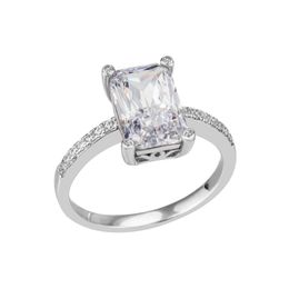 Firetti Damen Fingerring "Schmuck Geschenk Silber 925 Silberring Ring Solit&auml;r", 60, Silber 925 (Sterlingsilber), 2mm, silber, Silber 925