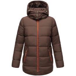 Navahoo Damen Winterjacke "Wattew&ouml;lkchen", braun, Basic, Gr. XS, Obermaterial: 100% Polyester; Futter: 100% Polyester; &Auml;rmelfutter: 100% Polyester;