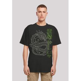 F4NT4STIC Herren T-Shirt "Drache Japan", schwarz, Gr. M, Obermaterial: 100% Baumwolle, Shirts, Print