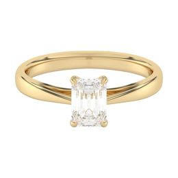 DIAM ADDICT Damen Fingerring "585 Gold mit im Labor gez&uuml;chteten synthetischen Diamanten 1,0ct.", 054 (17,2), 1 SI = kleine Einschl&uuml;sse, Gold, gelb,
