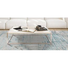 Teppich Calo-deluxe, B:80cm H:15mm L:150cm, blau, Kunstfaser, Wohnzimmer, Teppiche, "Texsa 250", Vintage Design, Wohnzimmer