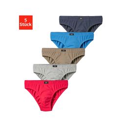 H.I.S. H.I.S Jungen Slip, Gr. 128, bunt, Jersey, Obermaterial: 95% Baumwolle, 5% Elasthan, unifarben, Unterhosen, unifarben, mit Logobund, Baumwollmischung