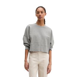 Marc O'Polo MARC O'POLO Damen Sweatshirt "aus reiner Bio-Baumwolle", grau, Gr. XXL, unifarben, Obermaterial: 100% Baumwolle, Sweatshirts