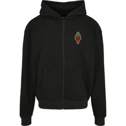 Herren Funktions-Kapuzensweatjacke "Upscale by Mister Tee Herren"schwarz, Gr. L, UPSCALE BY MISTER TEE, 100% Baumwolle, Sweatjacken