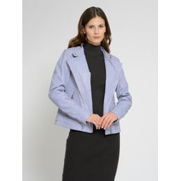 Maze Damen Lederjacke "42021225", lila, Gr. XS, Obermaterial: 100% Lammleder. Futter: 100% Viskose. &Auml;rmelfutter: 100% Polyester, Jacken