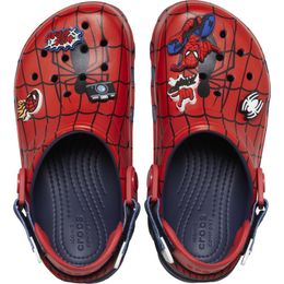 Crocs M&auml;dchen Clog "Spider Man All Terrain Clog K", Gr. 22, blau, Croslite , Schuhe, Kindergartenschuh, Hausschuh inkl. Set Spider-Man-Jibbitz
