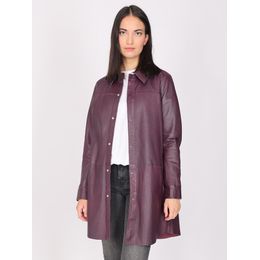 Maze Damen Langjacke "42021101", lila, Gr. L, Obermaterial: 100% Lammleder, Jacken