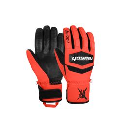 Reusch M&auml;dchen Skihandschuhe "Worldcup Warrior R-TEX XT Junior", schwarz, Gr. 5, mehrfarbig, 90% Polyester, 10% Ziegenleder, Handschuhe, in