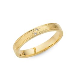 Phoenix PH&Ouml;NIX Damen Trauring "Schmuck Partnerring Ehering Verlobungsring Freundschaftsring", 53, 0,02 SI = kleine Einschl&uuml;sse mit Brillanten, Silber 925