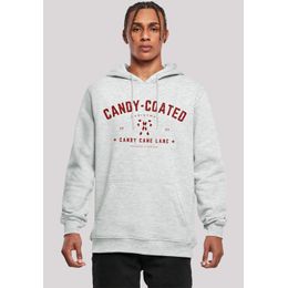 F4NT4STIC Herren Kapuzenpullover "Weihnachten Candy Coated Christmas", grau, Gr. XS, Obermaterial: 65% Baumwolle, 35% Polyester, Pullover,