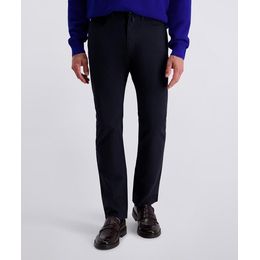 Pierre Cardin Herren 5-Pocket-Hose "PC-Lyon", schwarz, Gr. 31, Web, Obermaterial: 48% Baumwolle, 48% Viskose, 4% Elasthan, Hosen, fein gemusterst