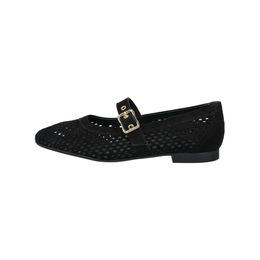 Paul Green Damen Riemchenballerina "Paul Green Ballerinas Veloursleder", Gr. 38, schwarz, Veloursleder, Schuhe