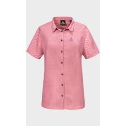 Sch&ouml;ffel Outdoorbluse SCH&Ouml;FFEL "CIRC Blouse Style Dalfoss WMN", Damen, Gr. 42, 3305, pink, Oberstoff: 100% Polyester, Basic, V-Ausschnitt, Blusen