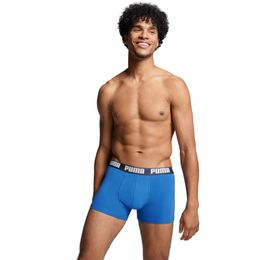 Puma Herren Boxershorts "Puma MEN EVERYDAY BOXER 6P ECOM", Gr. XL, blau, Single Jersey, Obermaterial: 95% Baumwolle, 5% Elasthan, unifarben,