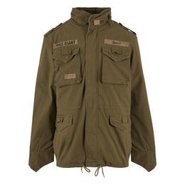 Winterjacke Brandit "Brandit Herren M-65 Giant Jacket", Herren, Gr. 4XL, olive, 100% Baumwolle, mehrfarbig, oversize, amerikanischer Ausschnitt, Jacken Winterjacke