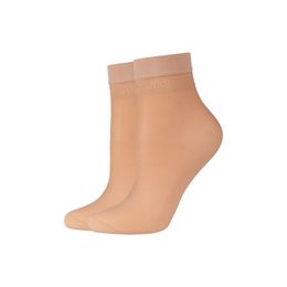JOOP! JOOP Damen Socken "Socken 2er Pack", Gr. 39, gold, 88% Polyamid, 12% Elasthan, uni, Socken