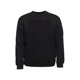 Herren Sweatshirt "GRAPHIC NUMBER", schwarz, Gr. 5XL, Ahorn Sportswear, 100% Baumwolle, Sweatshirts, mit modischem Frontprint