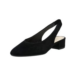 Gabor Damen Slingpumps "Gabor Pumps Veloursleder", Gr. 37schwarz, Veloursleder, Schuhe