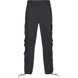Karl Kani Herren Cargohose "Karl Kani Herren Karl Kani Retro Washed Cargo Pants", schwarz, Gr. XL, unifarben, 100% Baumwolle, Hosen