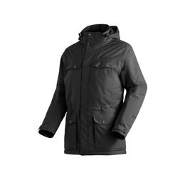 Maier Sports Herren Funktionsjacke "Knuth", schwarz, Gr. 48, 100% Polyester, Jacken, Herren Outdoorjacke, wind/wasserdichte Jacke, mTHERM Isolation