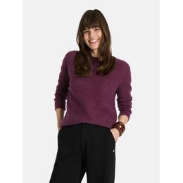 LIEBLINGSST&Uuml;CK LIEBLINGSST&Uuml;CK Damen Strickpullover "Babro"wineberry, Gr. 40, clean, unifarben, Strick, Obermaterial: 50% Alpaka, 28% Polyester, 22% Wolle, Pullover,