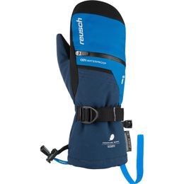Reusch M&auml;dchen F&auml;ustlinge "Lando R-TEX XT Junior Mitten", blau, Gr. 6,5, mehrfarbig, 80% Polyester, 10% Lederimitat, Handschuhe, mit h&ouml;chster