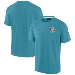 Fanatics Damen T-Shirt "Fanatics T-Shirt Las Vegas RaidersTerrazzo SS Crew", blau, Gr. XXL, 100% Baumwolle, Shirts