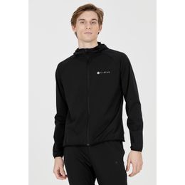 Virtus Herren Laufjacke "Smith", schwarz, Gr. S, unifarben, 76% Nylon, 24% Elasthan, Jacken, mit komfortabler Hyperstretch-Funktion