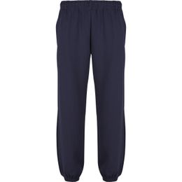 Jogginghose Urban Classics "Urban Classics Basic Essential Sweatpants", Herren, Gr. 4XL, US-Gr&ouml;&szlig;en, navy, 50% Baumwolle, 50% Polyester, unifarben, loose fit, Hosen Jogginghose