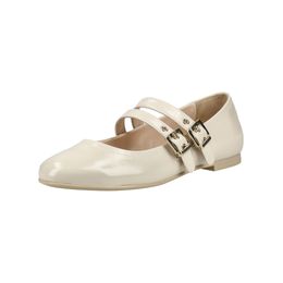 Nero Giardini Damen Riemchenballerina "Nero Giardini Ballerinas Leder", Gr. 40creme, Leder, Schuhe