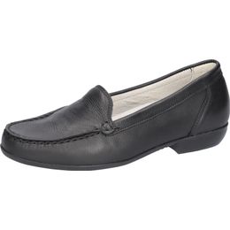 Waldl&auml;ufer WALDL&Auml;UFER Damen Mokassin "Hina", Gr. 6,5, schwarz, Nappaleder, unifarben, Schuhe, Slipper, Bequemschuh, Schlupfschuh