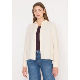 Cecil Damen Hemdbluse, beige, Gr. XXL, unifarben, Stoff, 70% Polyester, 30% Viskose, Blusen, mit Brusttasche
